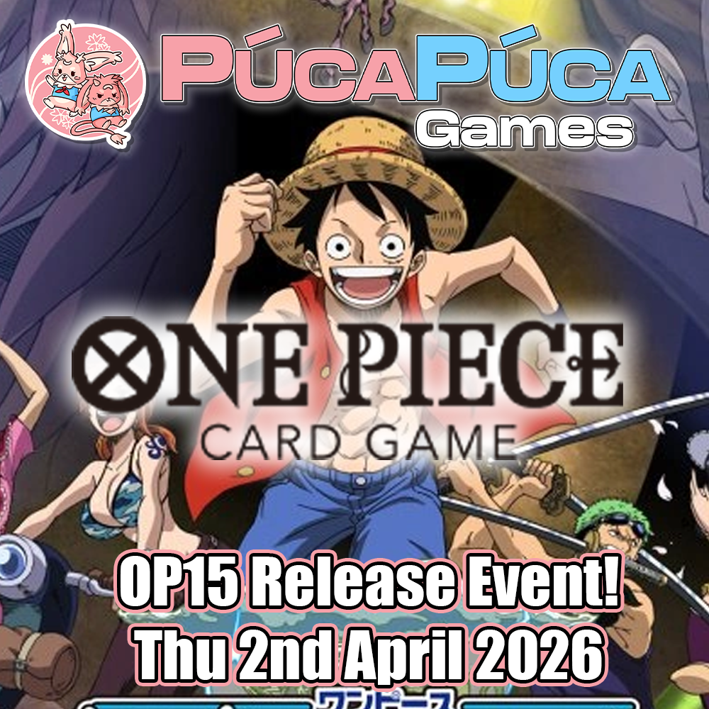 One Piece: OP15 Release Event- Thu 2nd April 2026 – Puca Puca Games